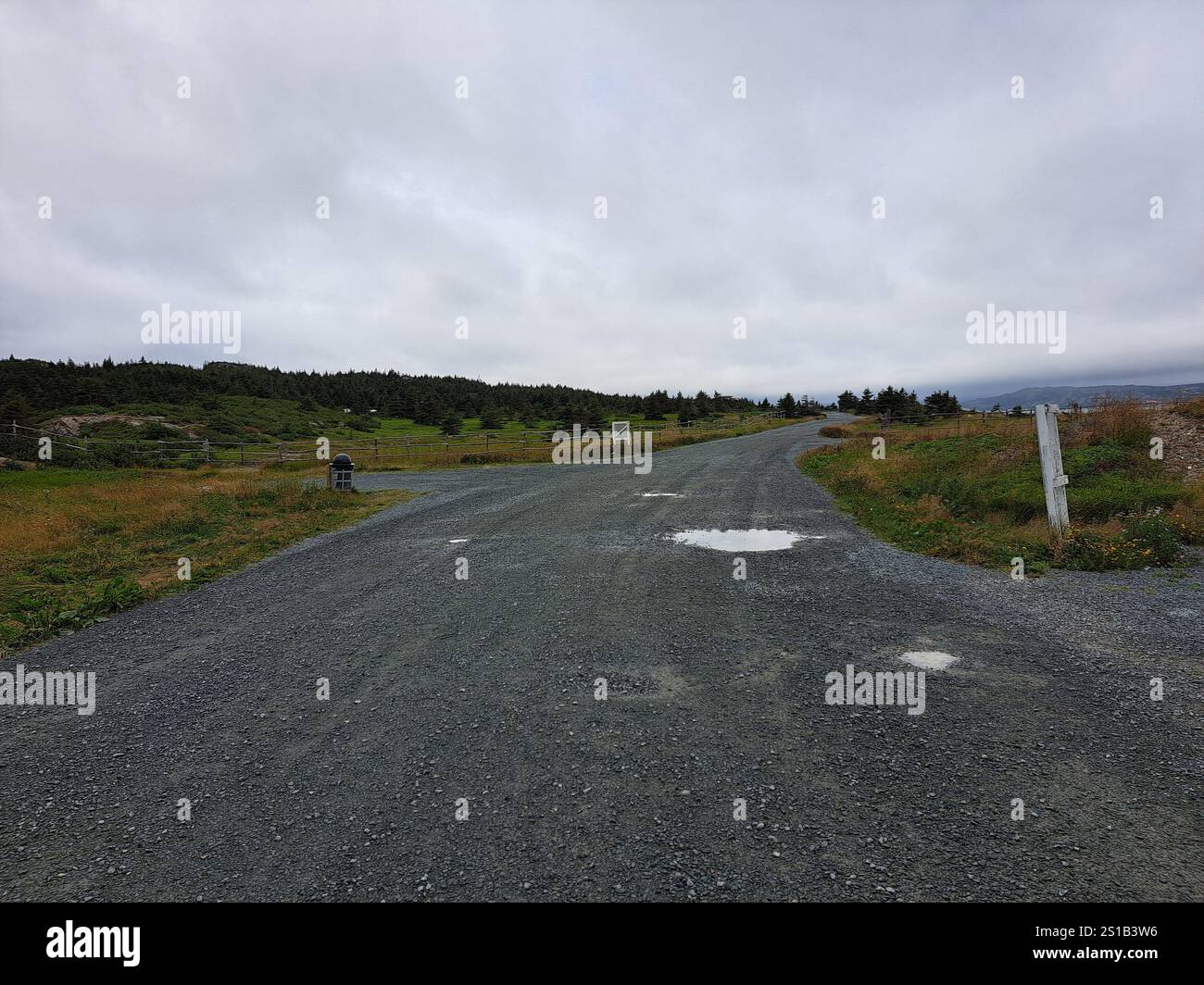 Gravel road to Mad Rock in Bay Roberts, Newfoundland & Labrador, Canada ...