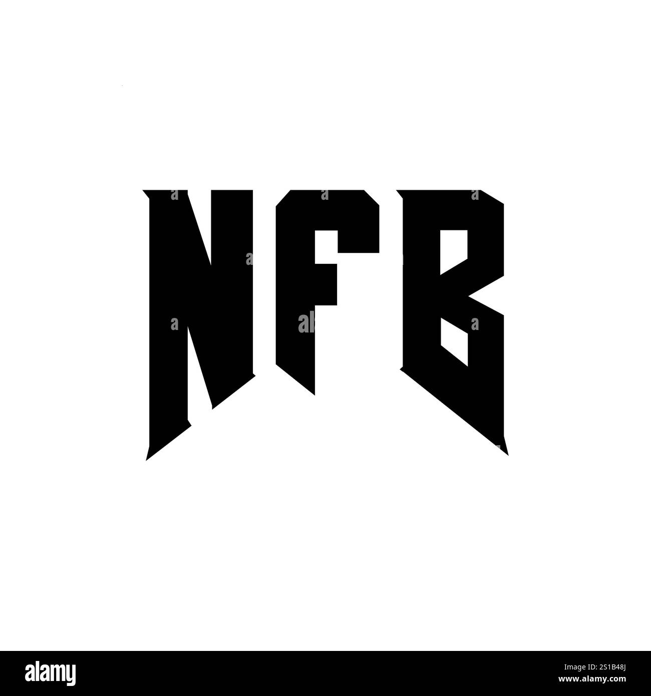 NFB letter logo design for technology company. NFB logo design black ...
