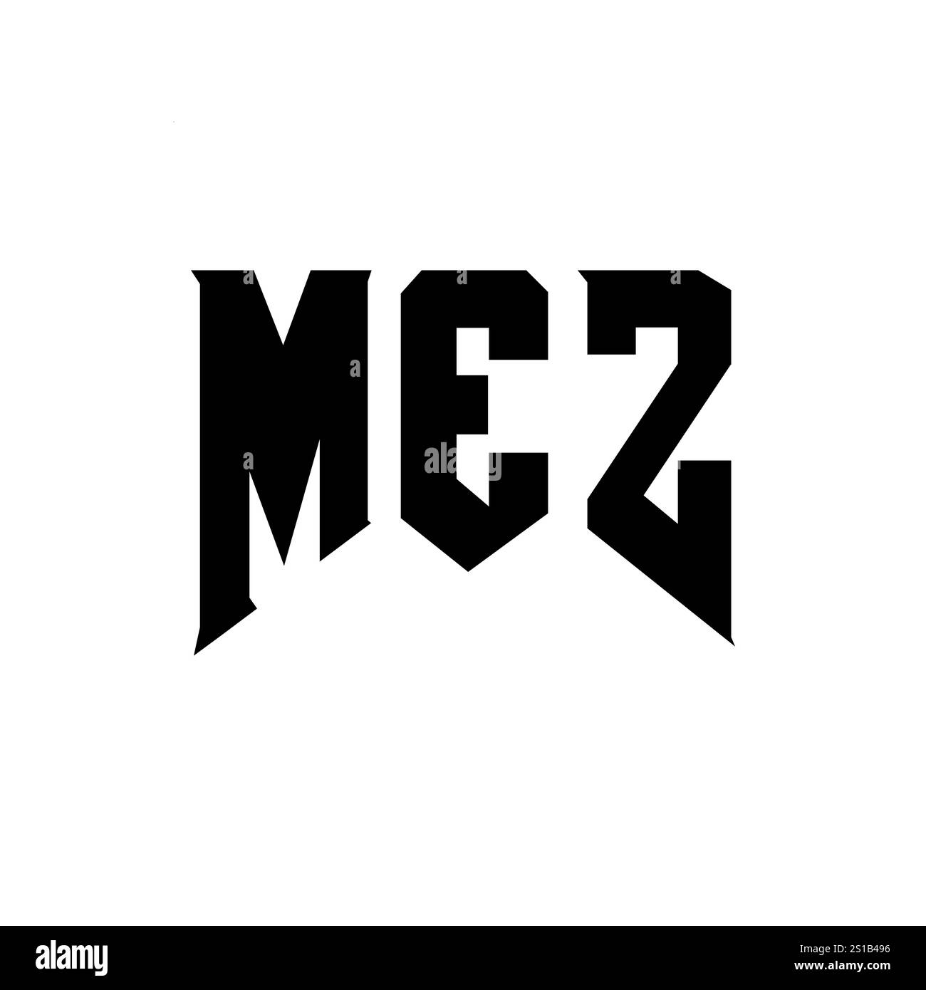 MEZ letter logo design for technology company. MEZ logo design black ...