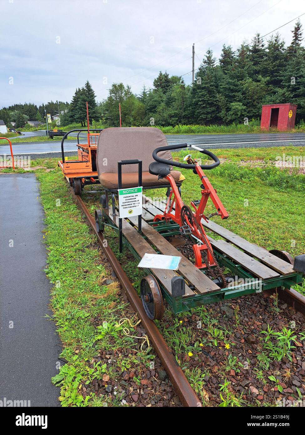 Small locomotive at the railway museum in Avondale, Newfoundland ...