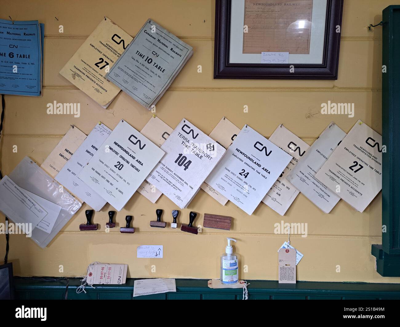 CN train schedules at Avondale Railway Museum in Newfoundland ...