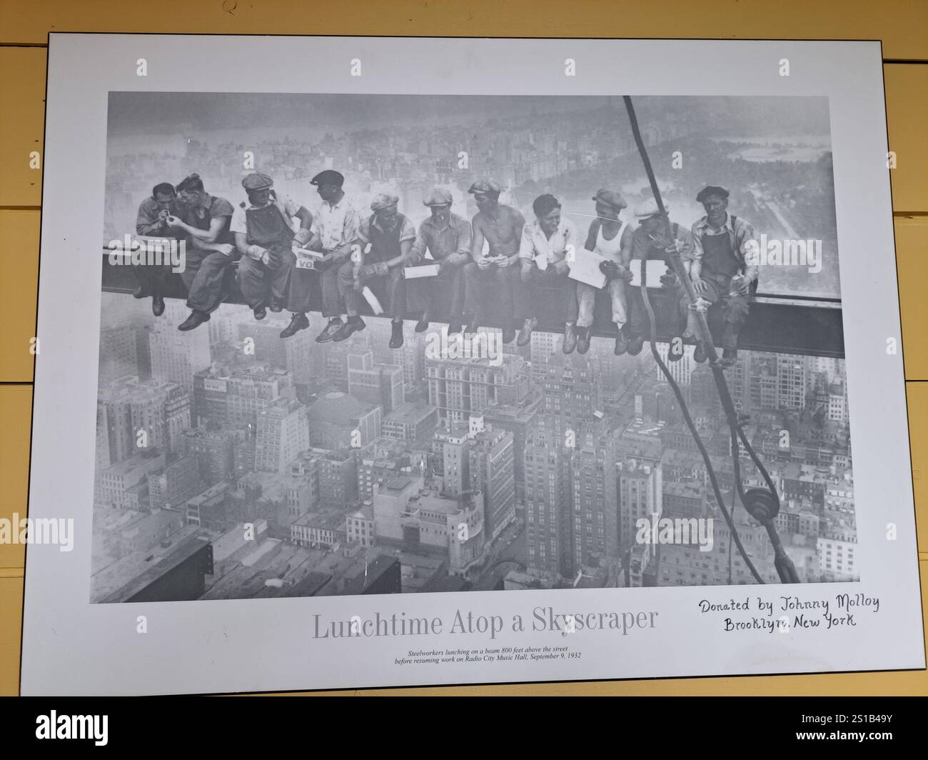 Lunchtime Atop a Skyscraper print at the Avondale Railway Museum in ...