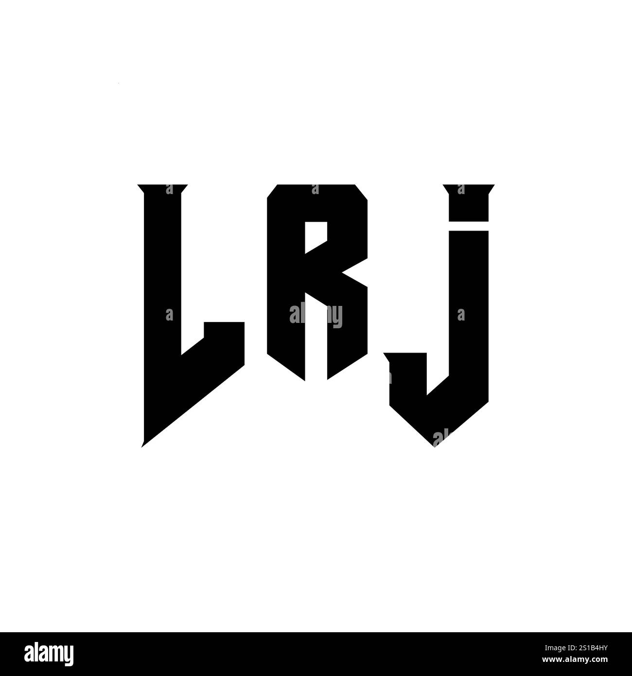 LRJ letter logo design for technology company. LRJ logo design black ...