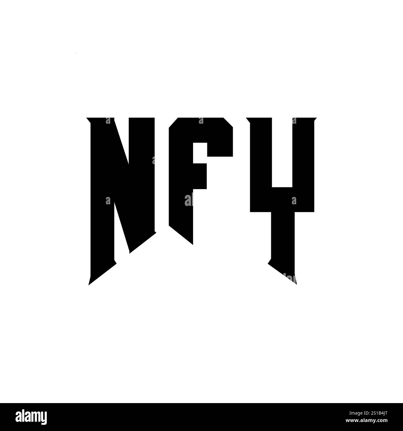 NFY letter logo design for technology company. NFY logo design black ...