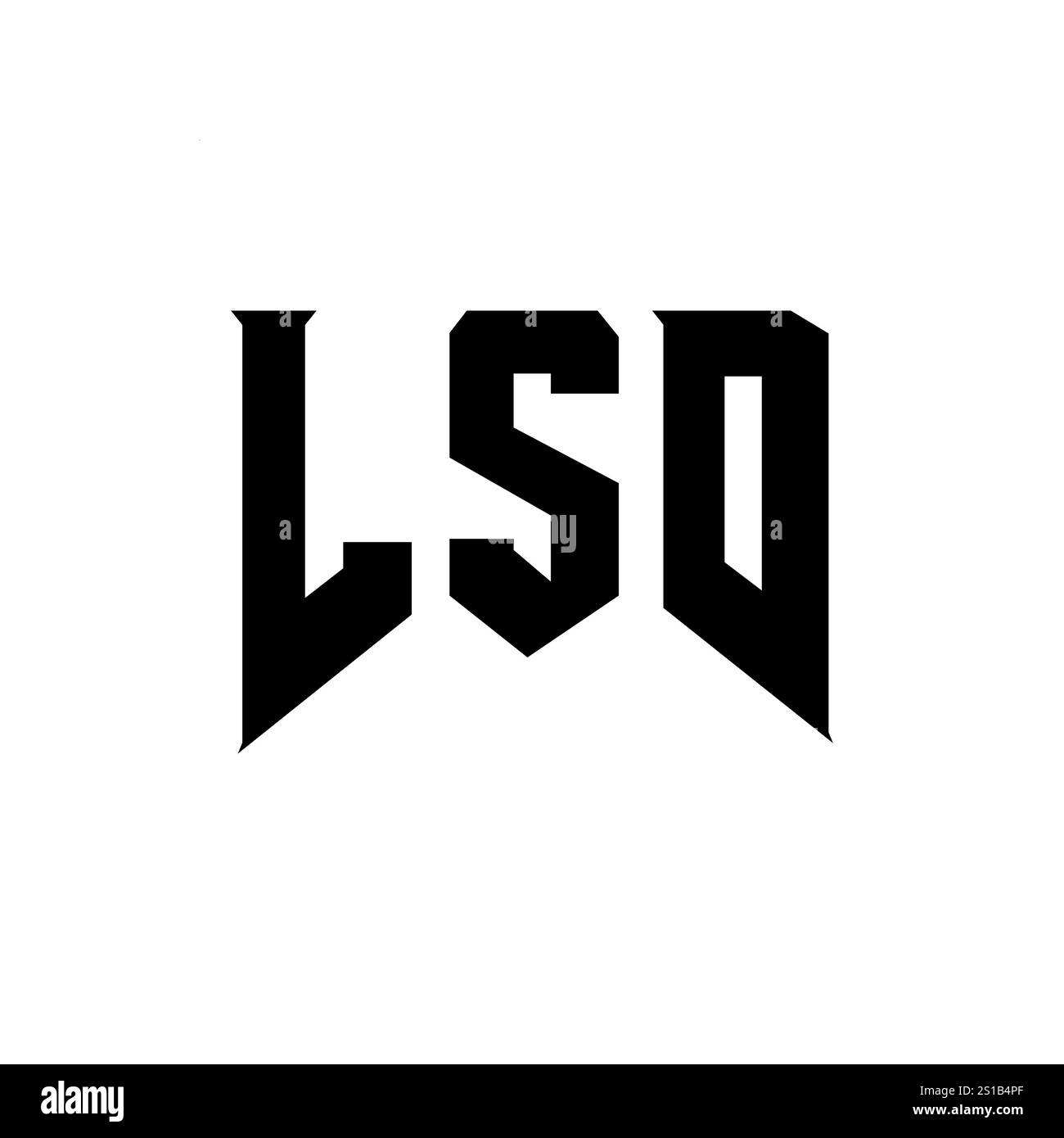 LSD letter logo design for technology company. LSD logo design black ...