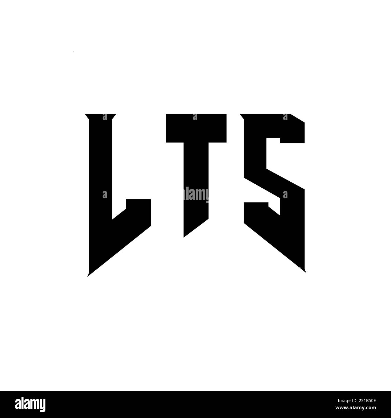 LTS letter logo design for technology company. LTS logo design black ...