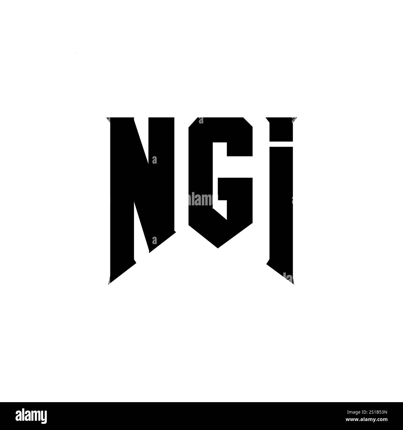 NGI letter logo design for technology company. NGI logo design black ...