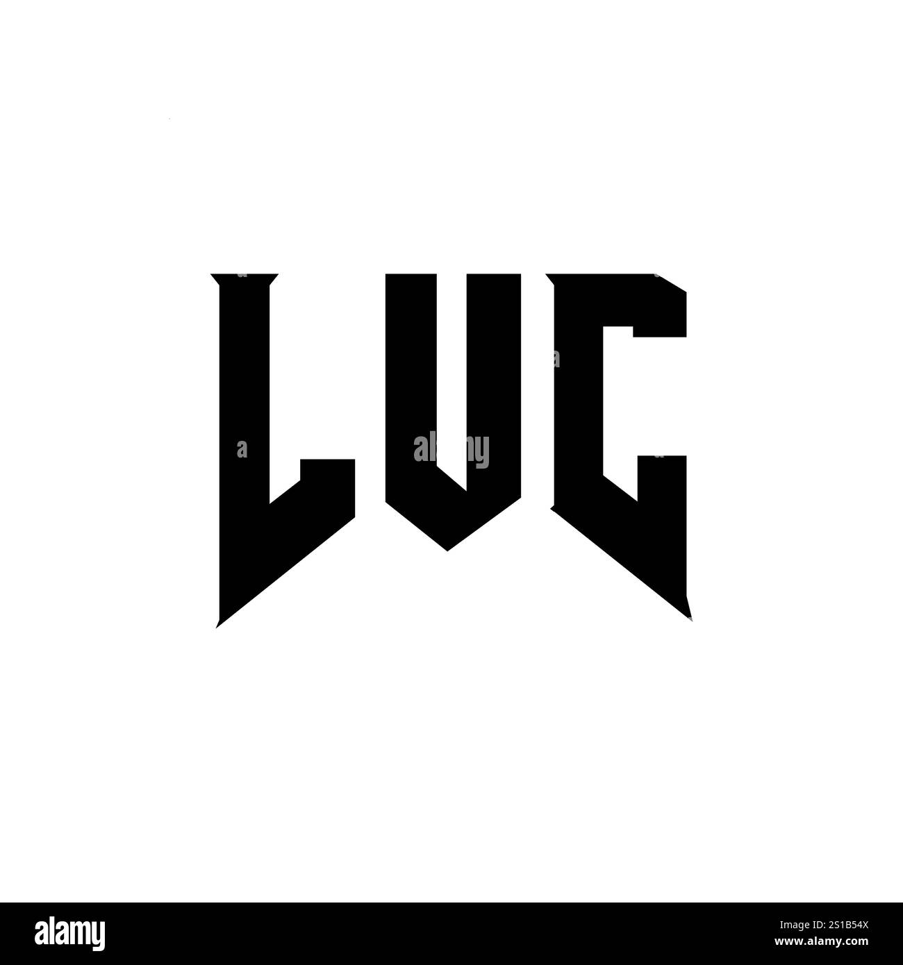 LUC letter logo design for technology company. LUC logo design black ...