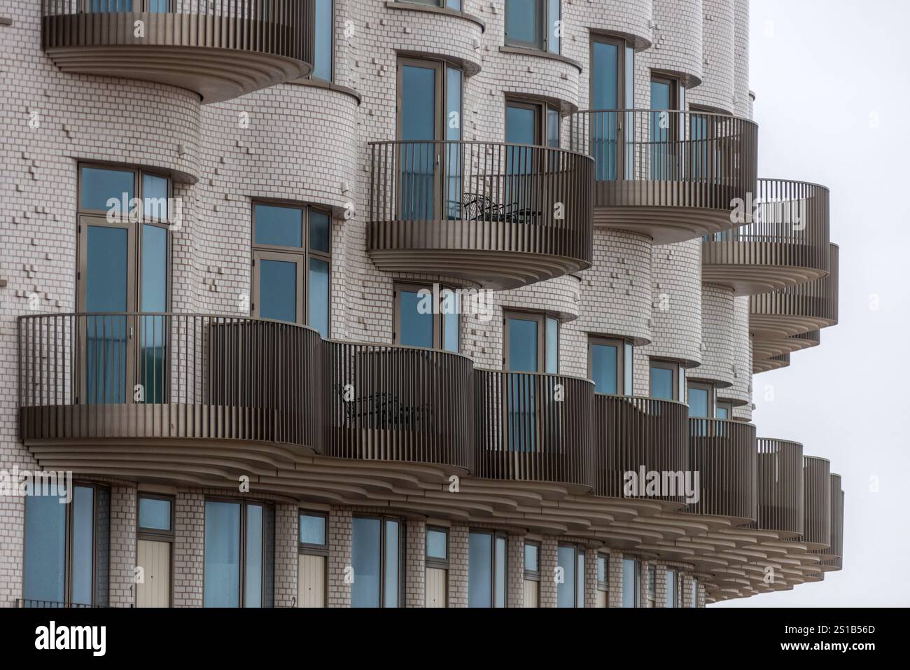 Folkestone, January 1st 2025: The shoreline development on the beach ...