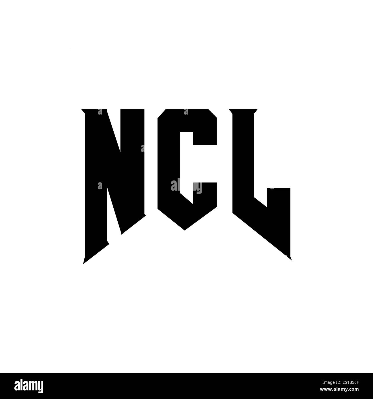 NCL letter logo design for technology company. NCL logo design black ...