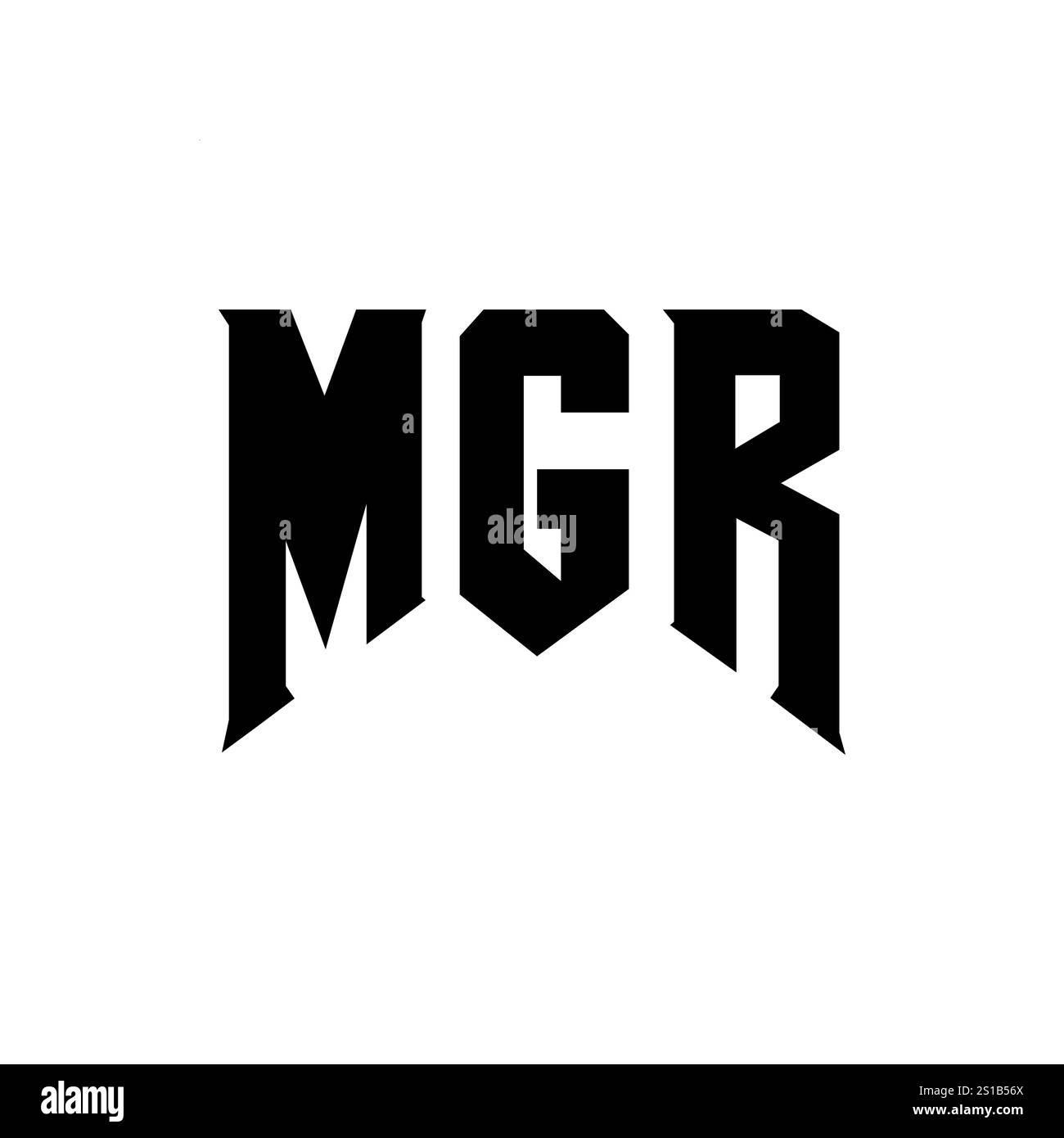 MGR letter logo design for technology company. MGR logo design black ...