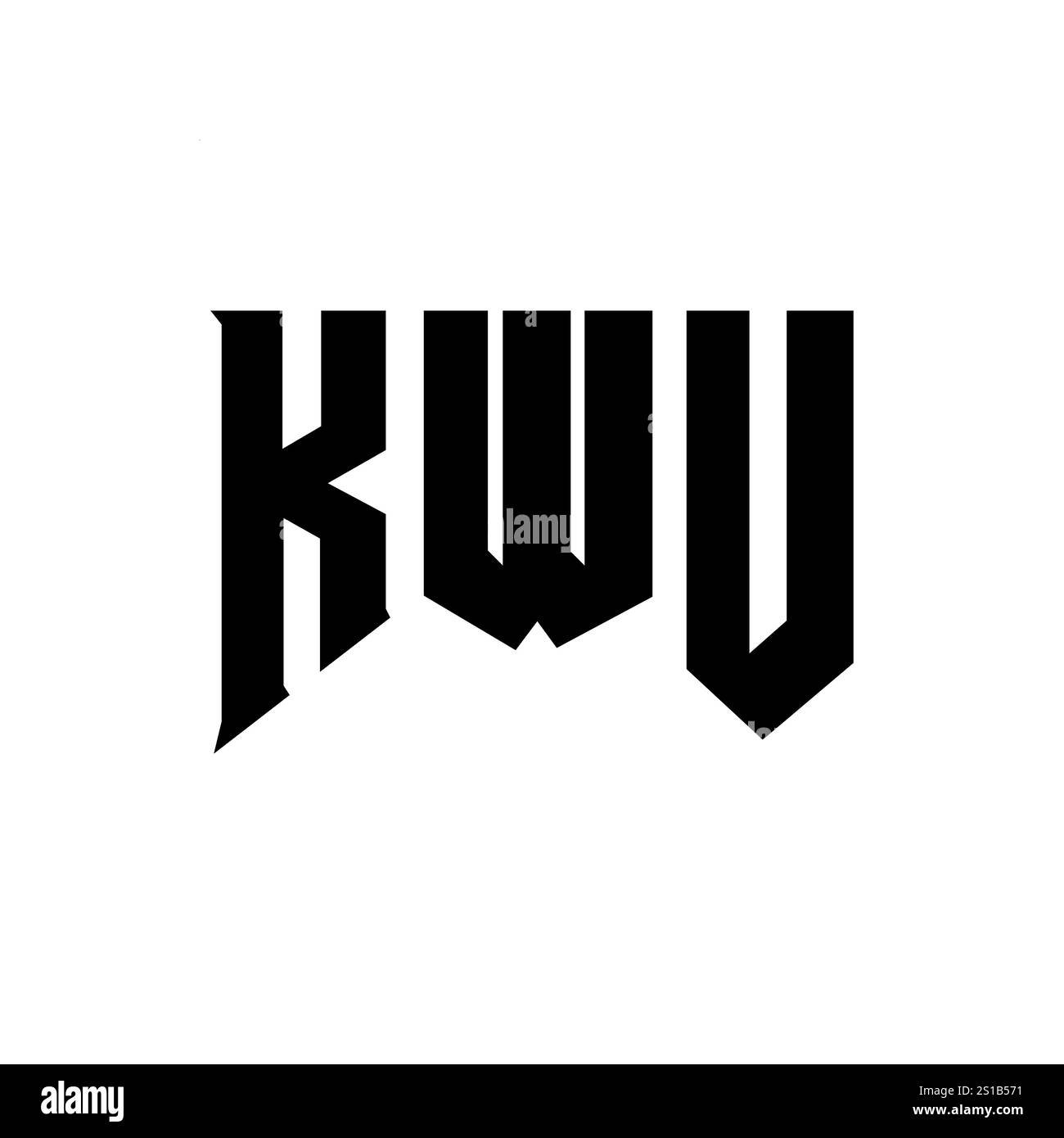 Kwu logo design hi-res stock photography and images - Alamy