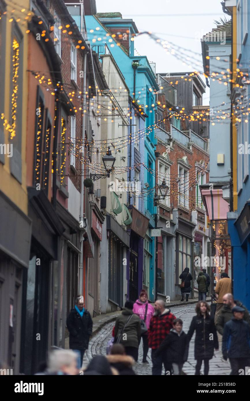 Folkestone, January 1st 2025: The Old High Street Stock Photo - Alamy