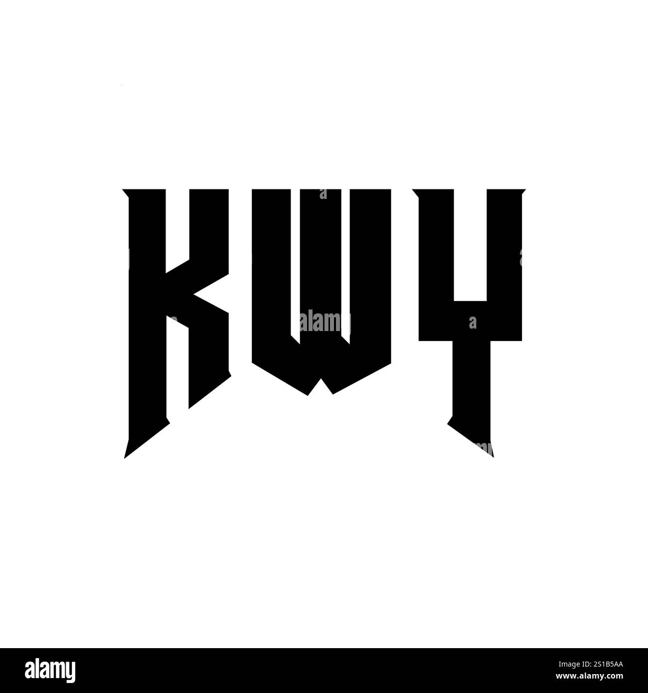 KWY letter logo design for technology company. KWY logo design black ...