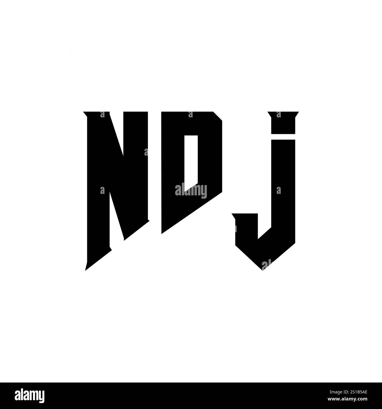 NDJ letter logo design for technology company. NDJ logo design black ...