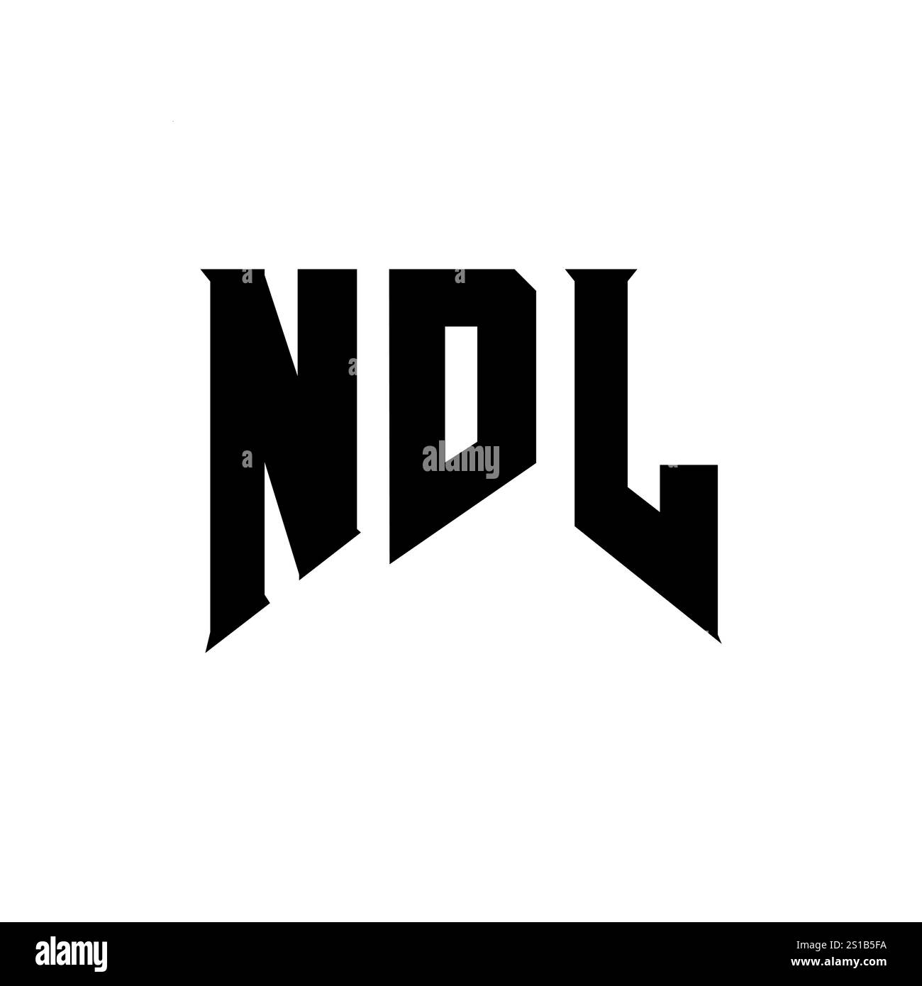 NDL letter logo design for technology company. NDL logo design black ...