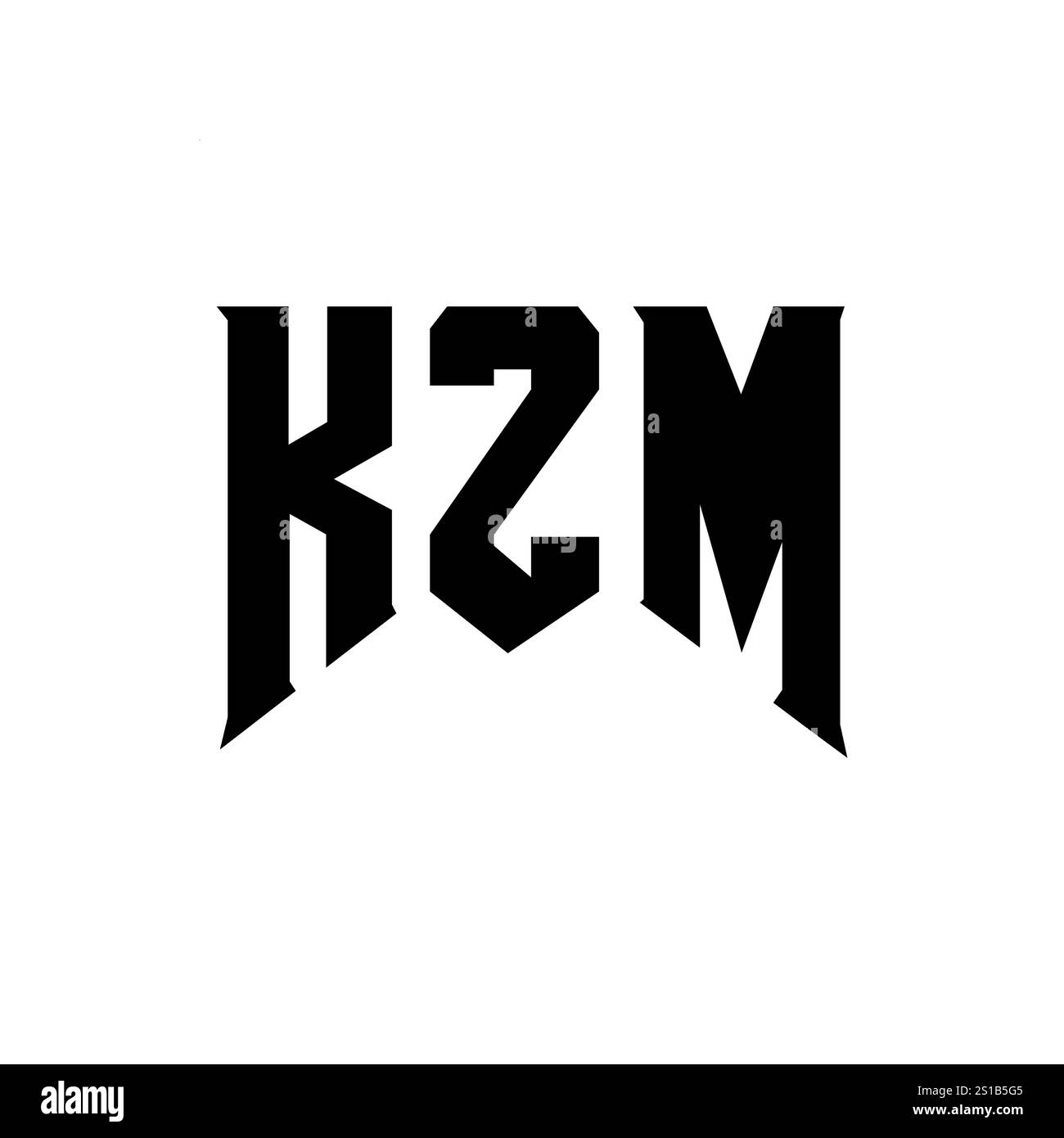 Kzm logo design hi-res stock photography and images - Alamy