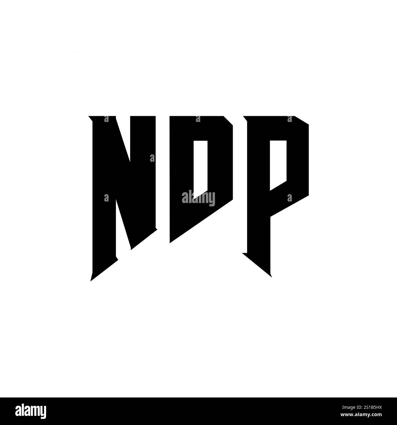 NDP letter logo design for technology company. NDP logo design black ...