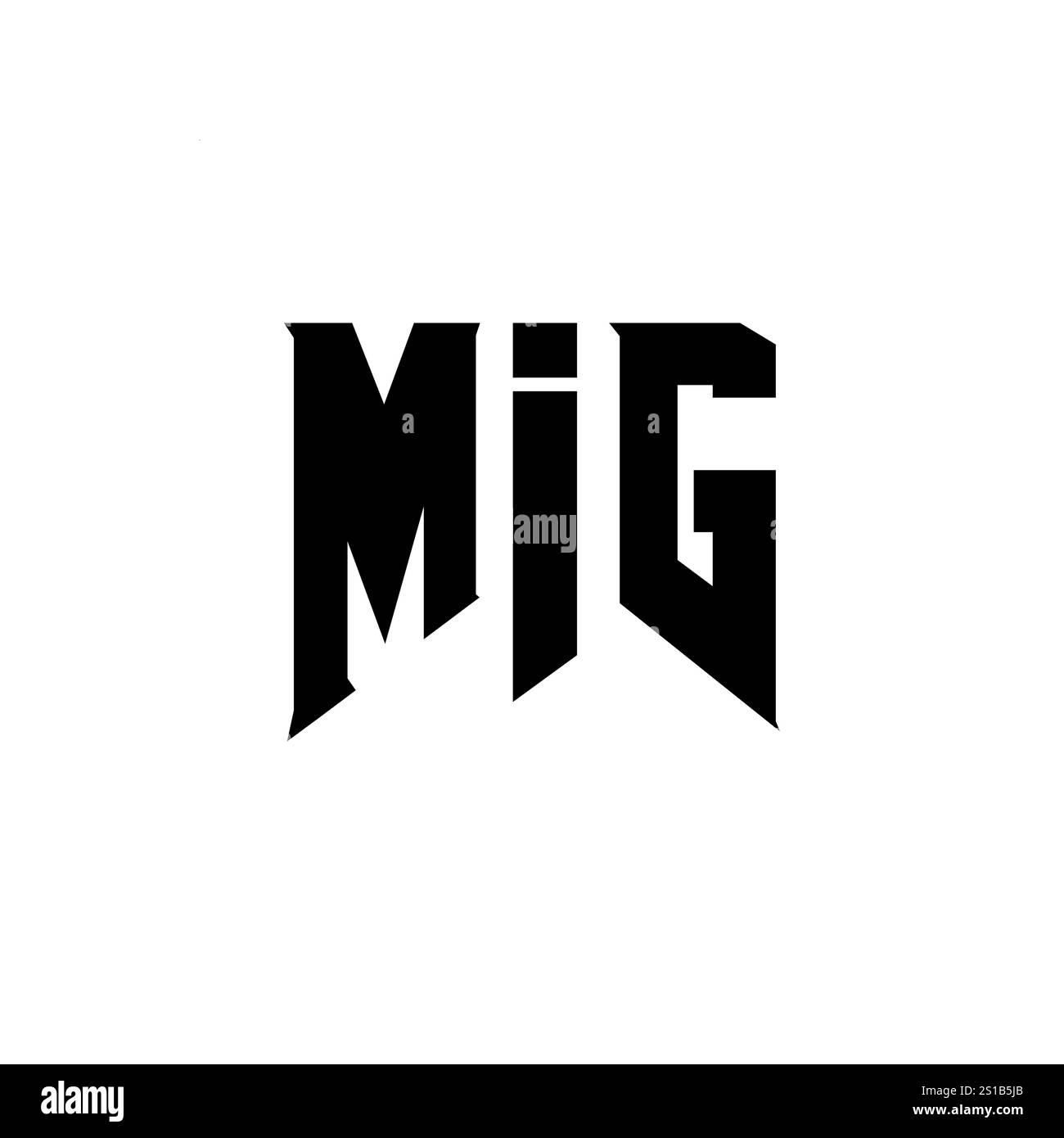 MIG letter logo design for technology company. MIG logo design black ...