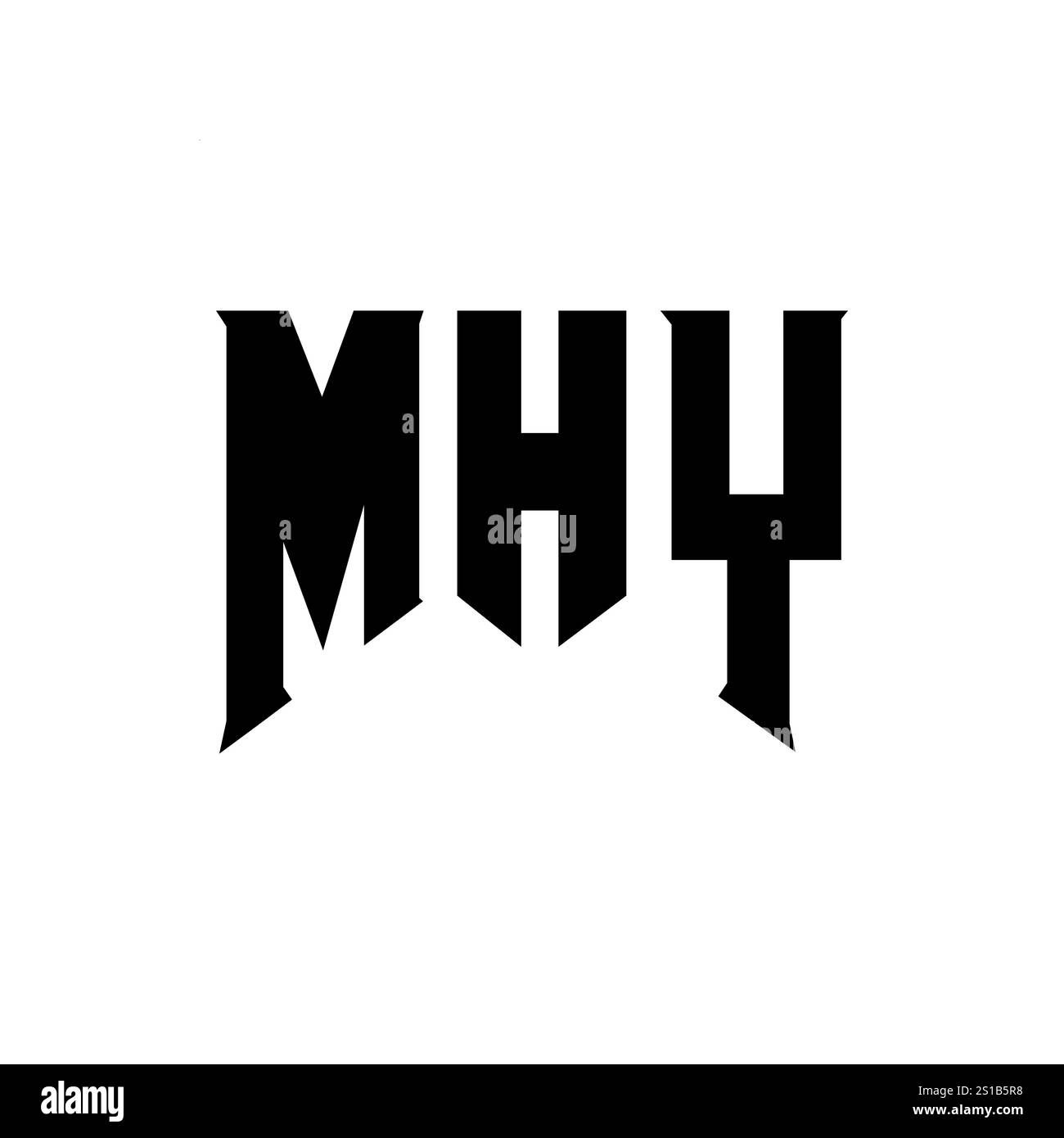 MHY letter logo design for technology company. MHY logo design black ...