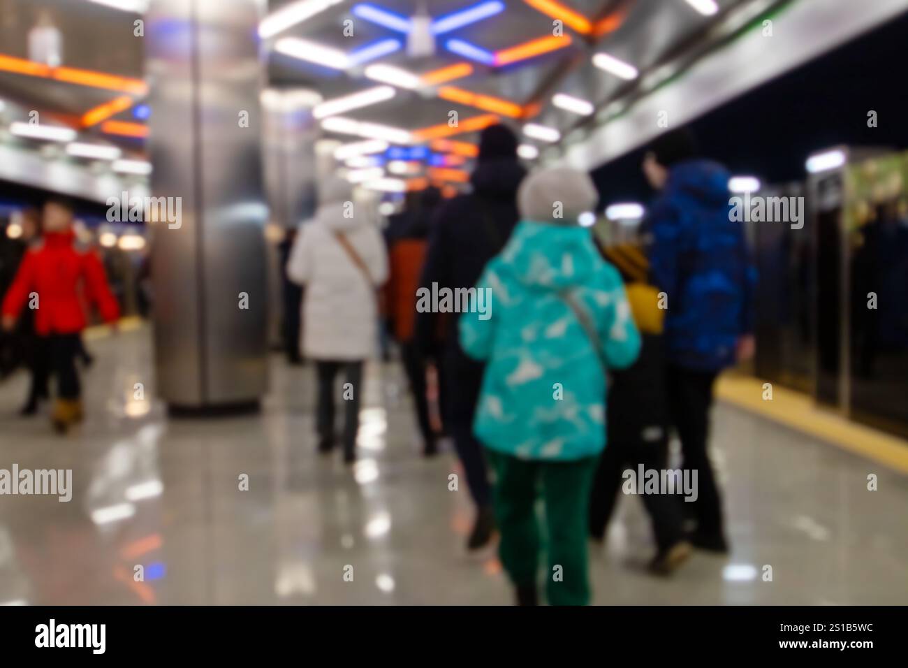 Subway crowd movements hi-res stock photography and images - Alamy