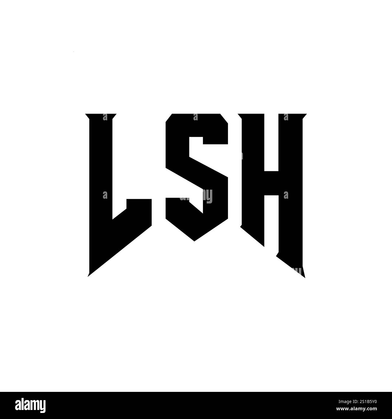 LSH letter logo design for technology company. LSH logo design black ...
