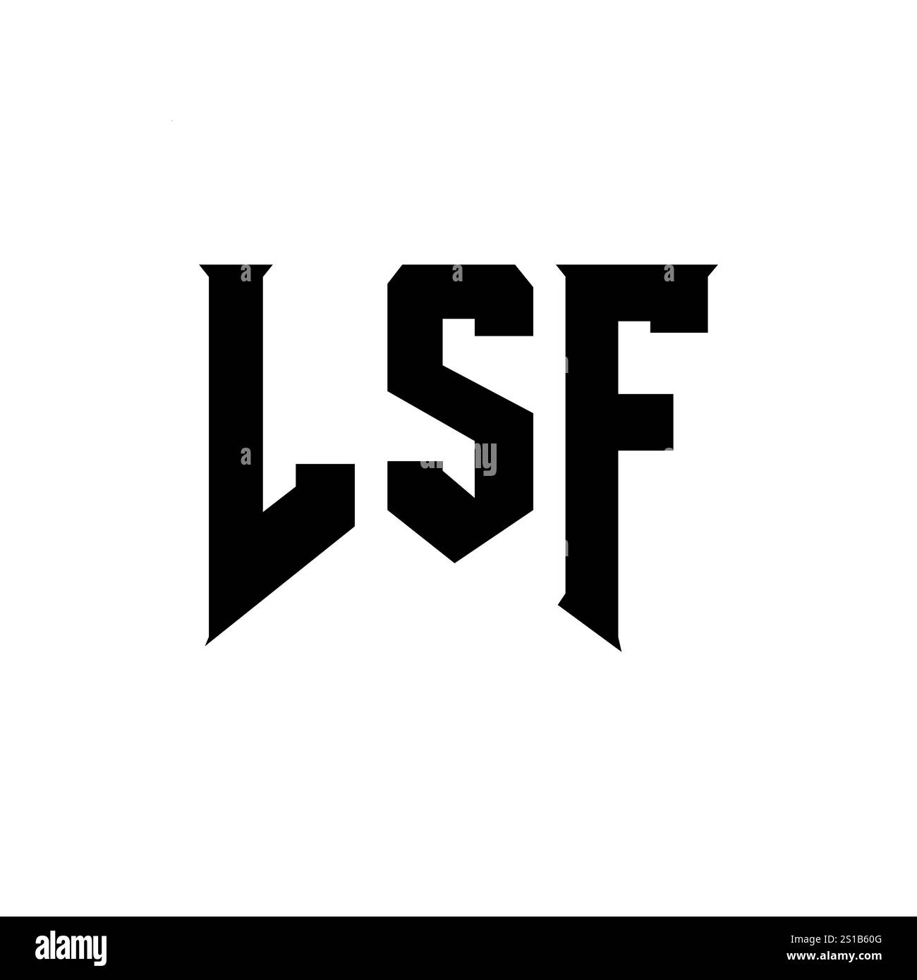 Lsf Letter Logo Design For Technology Company Lsf Logo Design Black