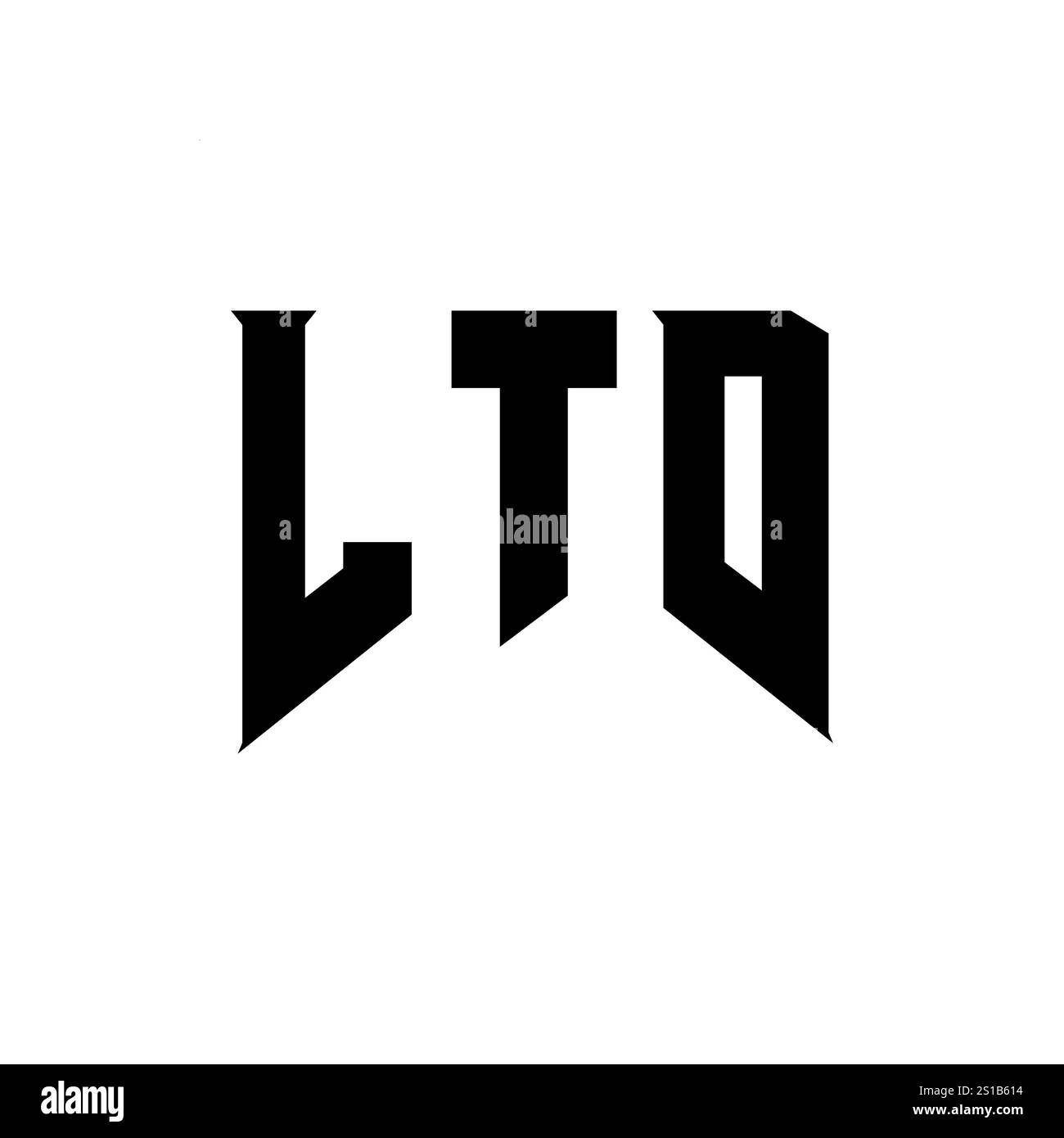 LTD letter logo design for technology company. LTD logo design black ...