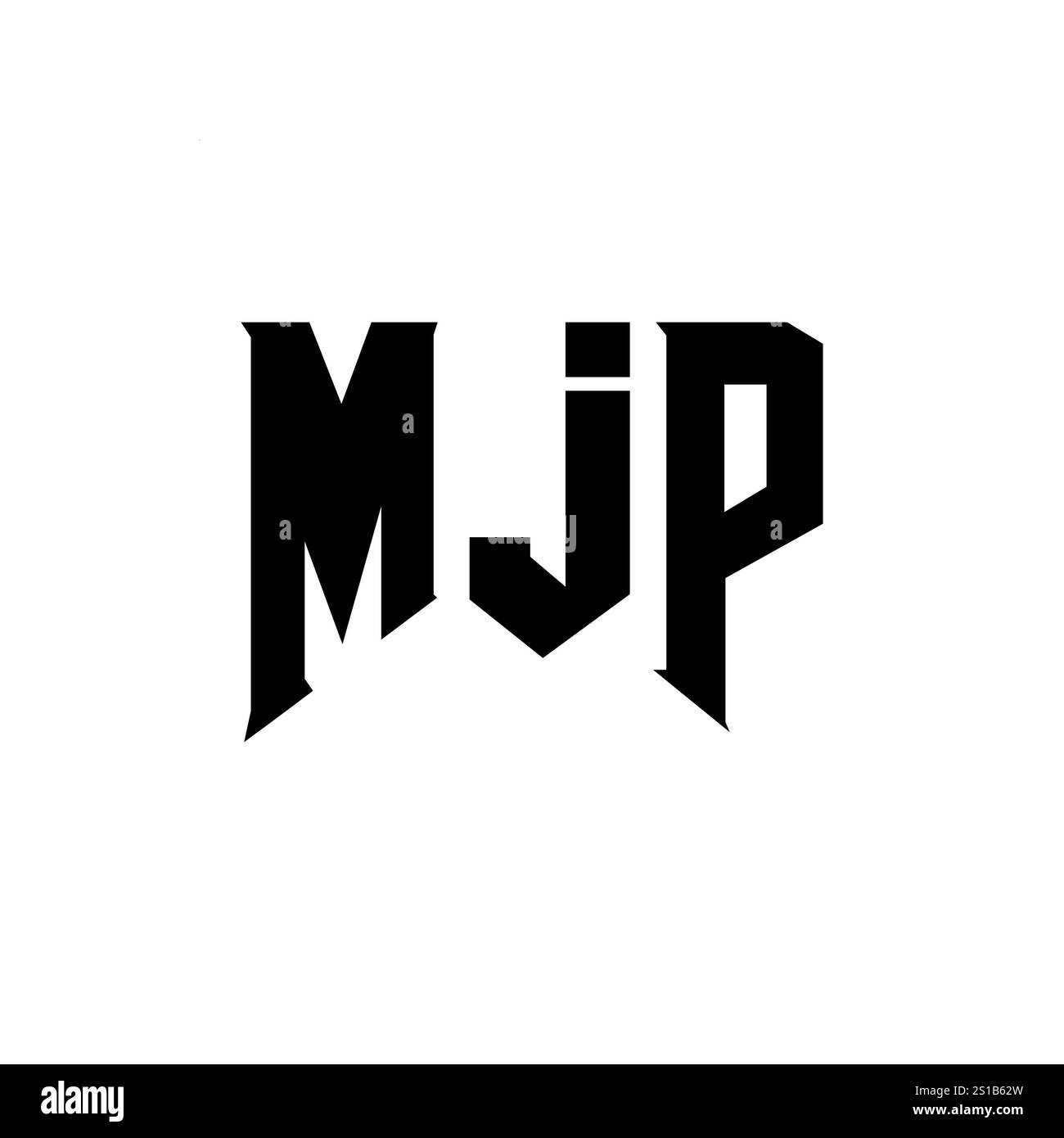 MJP letter logo design for technology company. MJP logo design black ...