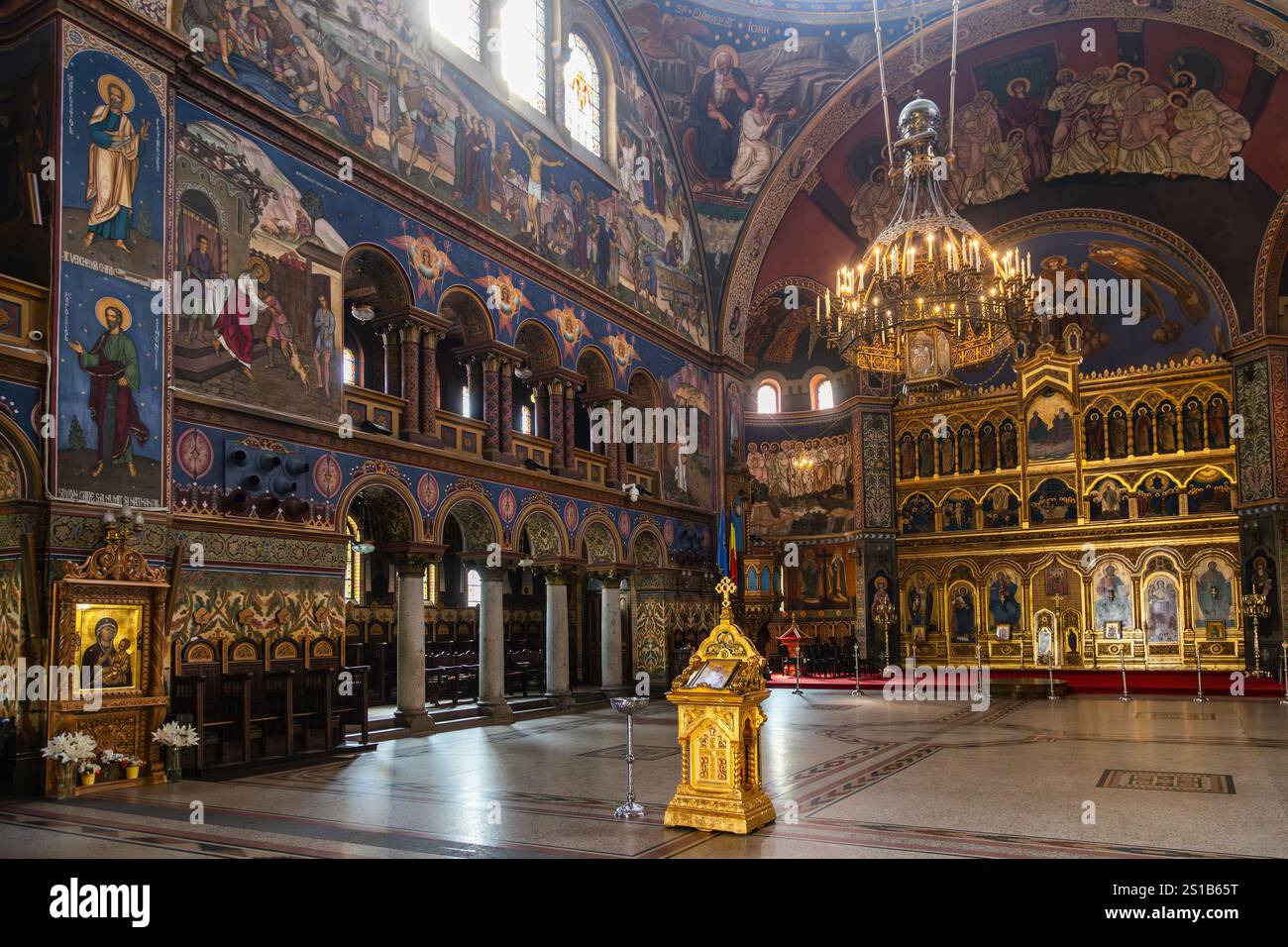 SIBIU (ROMANIA) - Holy Trinity Orthodox Cathedral Stock Photo - Alamy