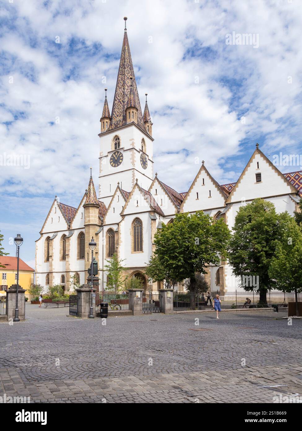SIBIU (ROMANIA) - The cathedral Evanghelică "Sfânta Maria" (St. Mary’s ...