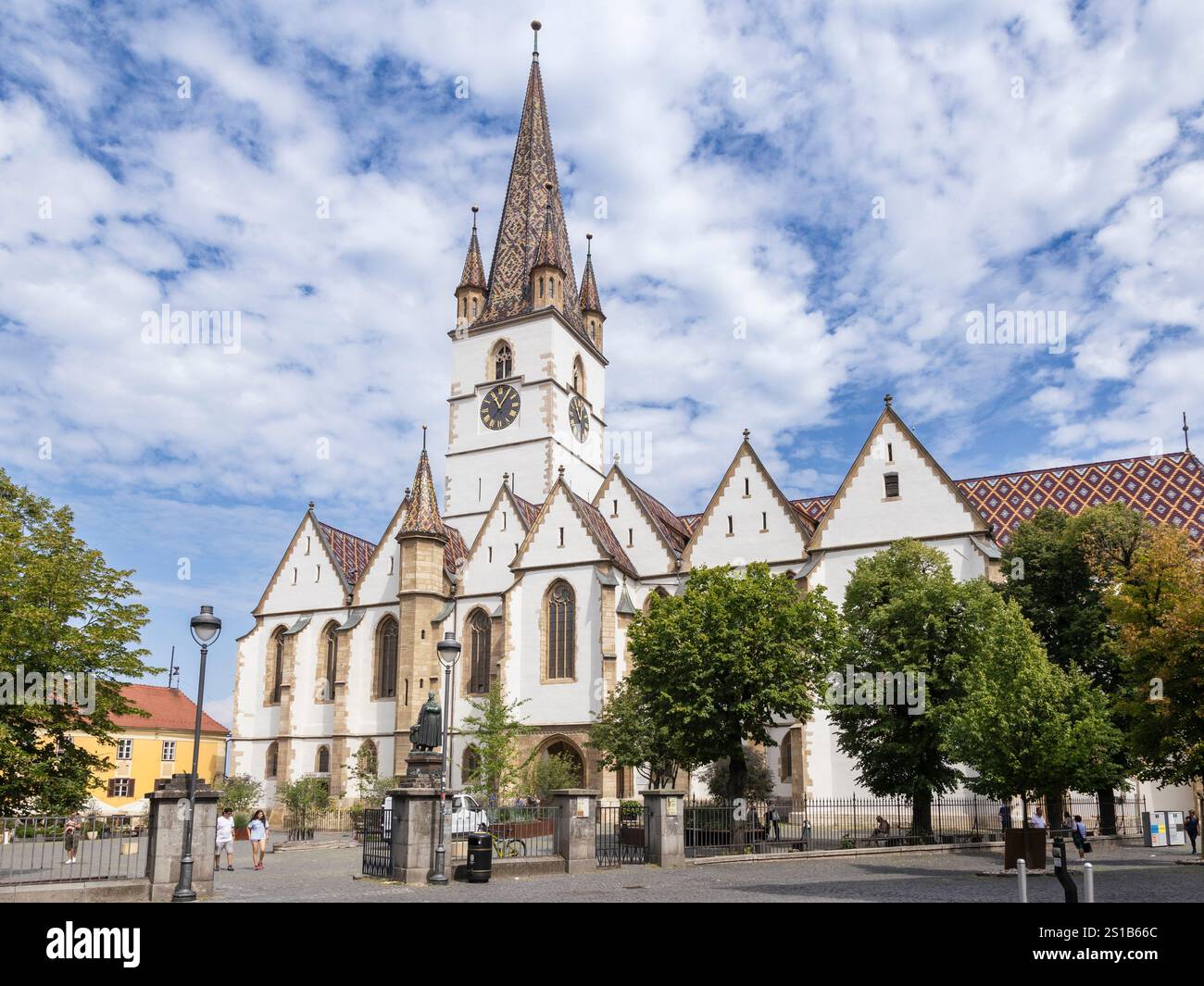SIBIU (ROMANIA) - The cathedral Evanghelică "Sfânta Maria" (St. Mary’s ...
