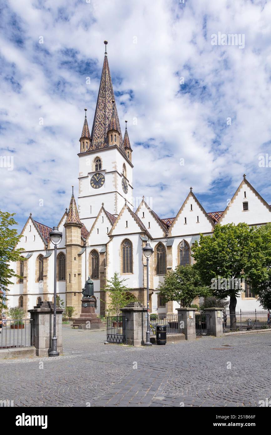 SIBIU (ROMANIA) - The cathedral Evanghelică "Sfânta Maria" (St. Mary’s ...