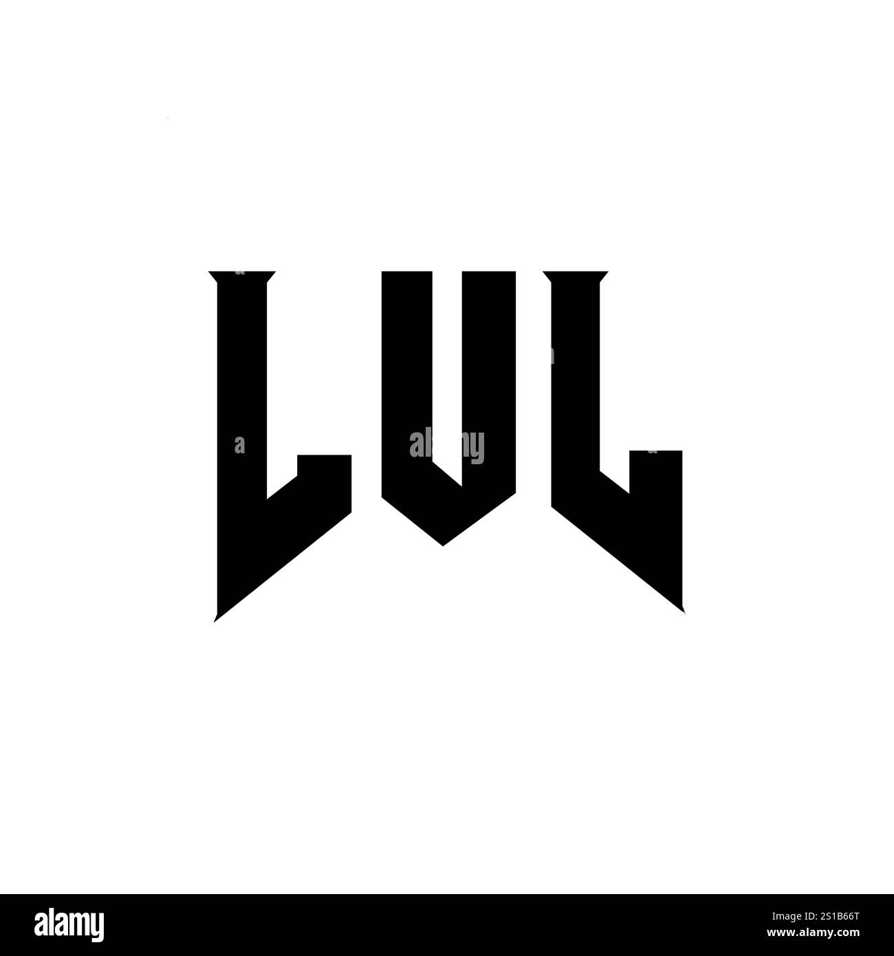 Lul logo design hi-res stock photography and images - Alamy