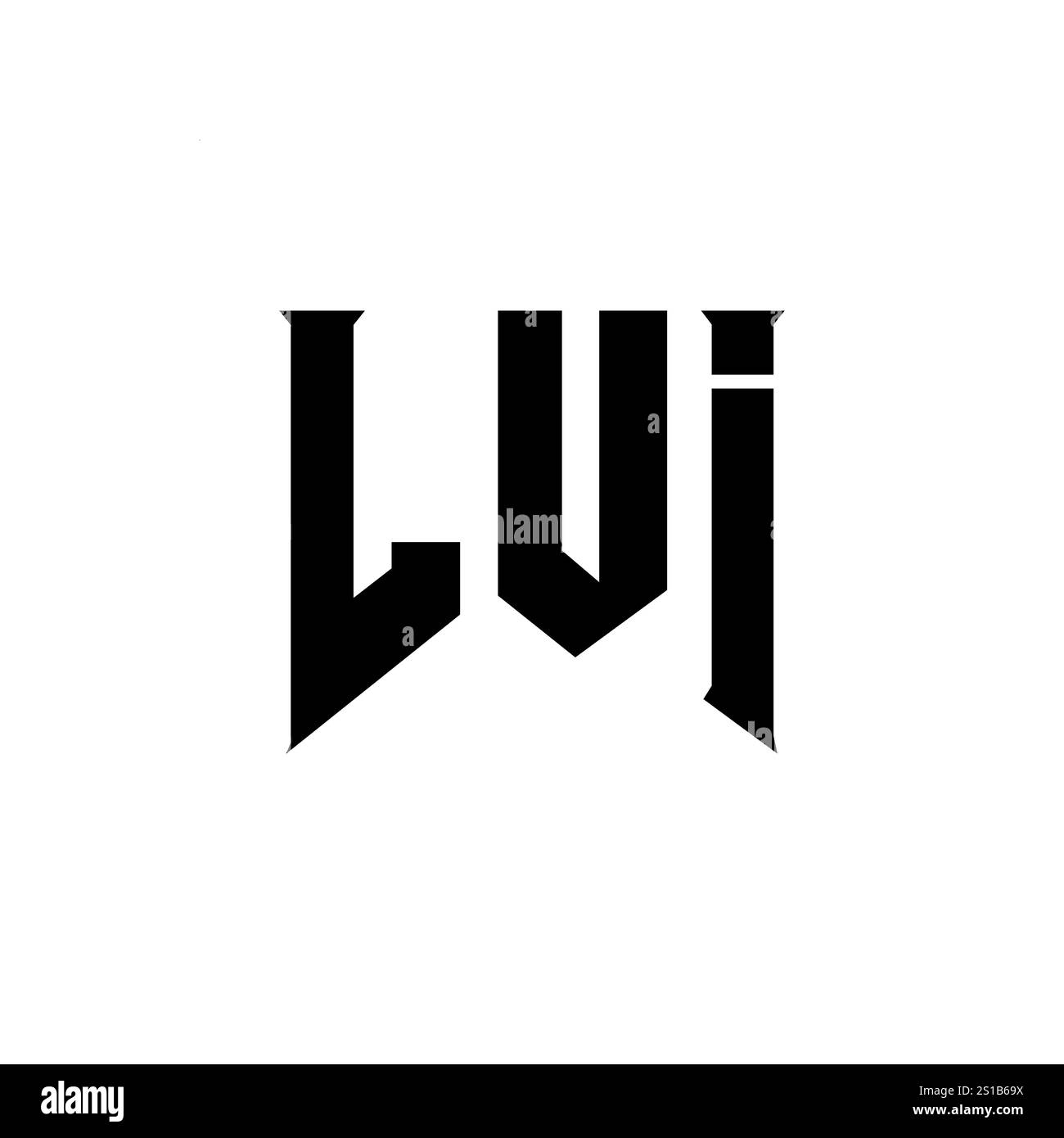 LVI letter logo design for technology company. LVI logo design black ...