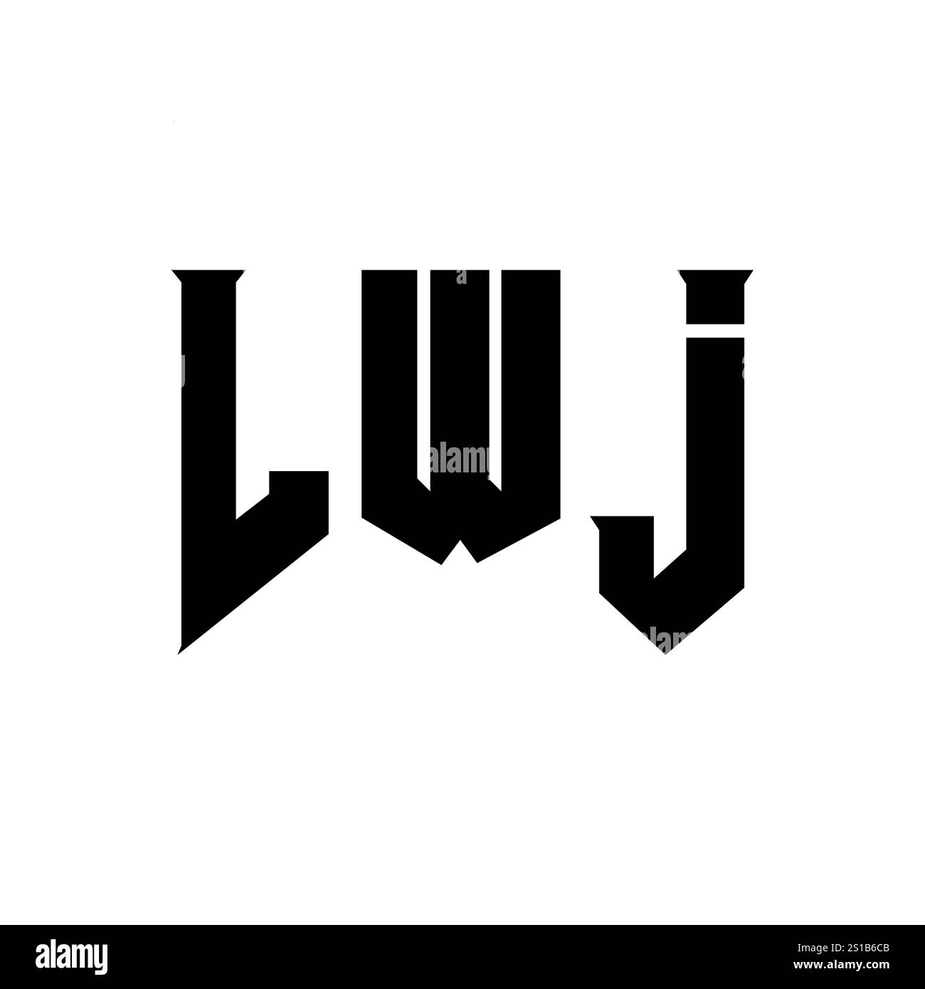 Lwj logo design hi-res stock photography and images - Alamy