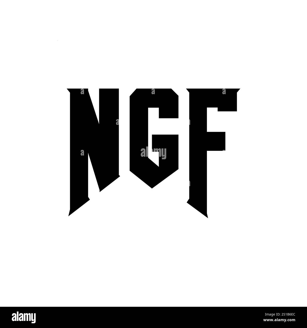 NGF letter logo design for technology company. NGF logo design black ...