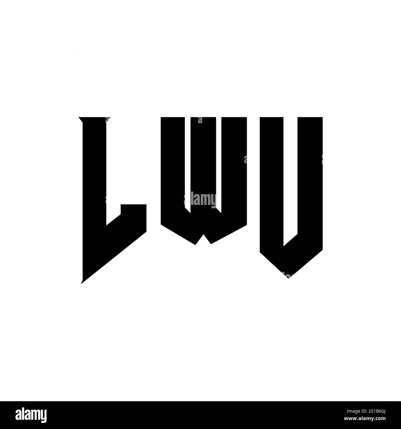 Lwu logo design hi-res stock photography and images - Alamy
