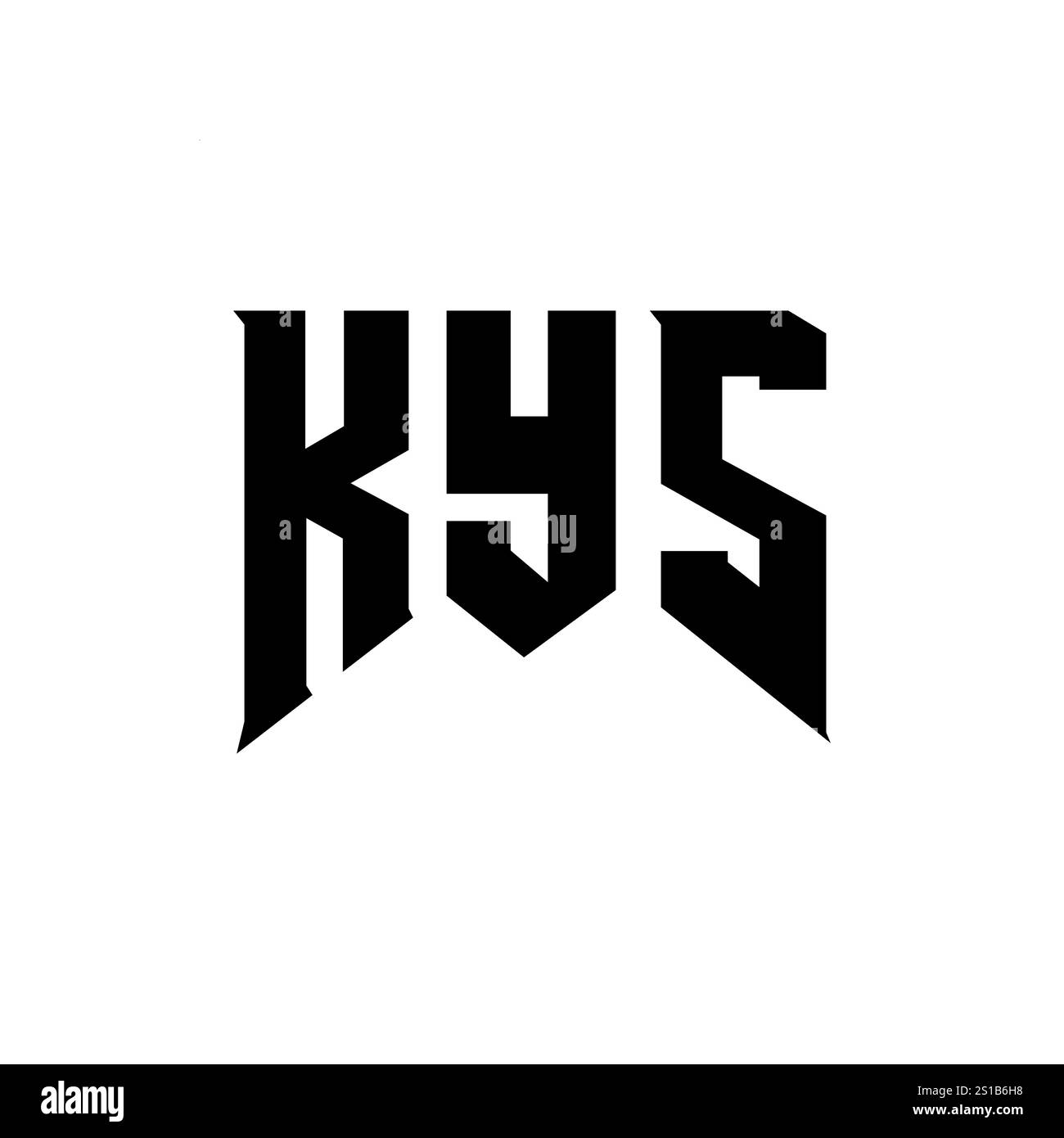 KYS letter logo design for technology company. KYS logo design black ...