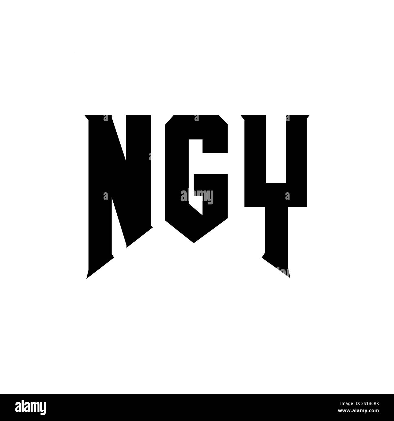 NGY letter logo design for technology company. NGY logo design black ...