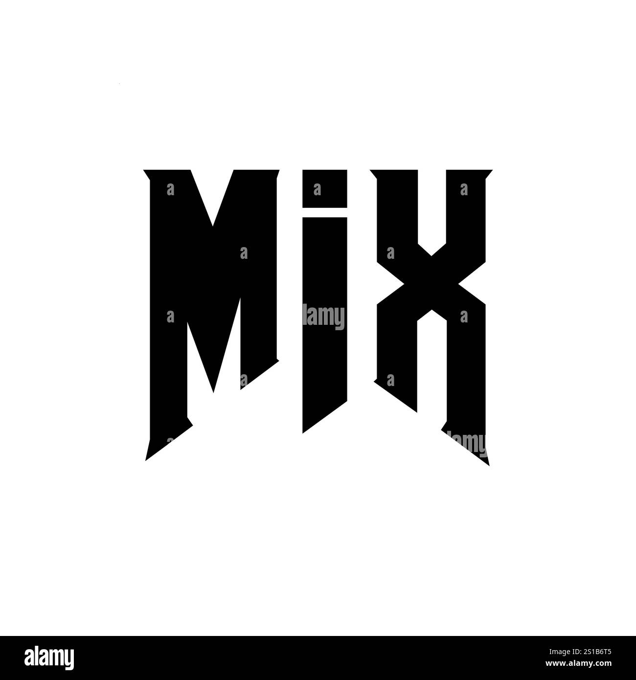 MIX letter logo design for technology company. MIX logo design black ...
