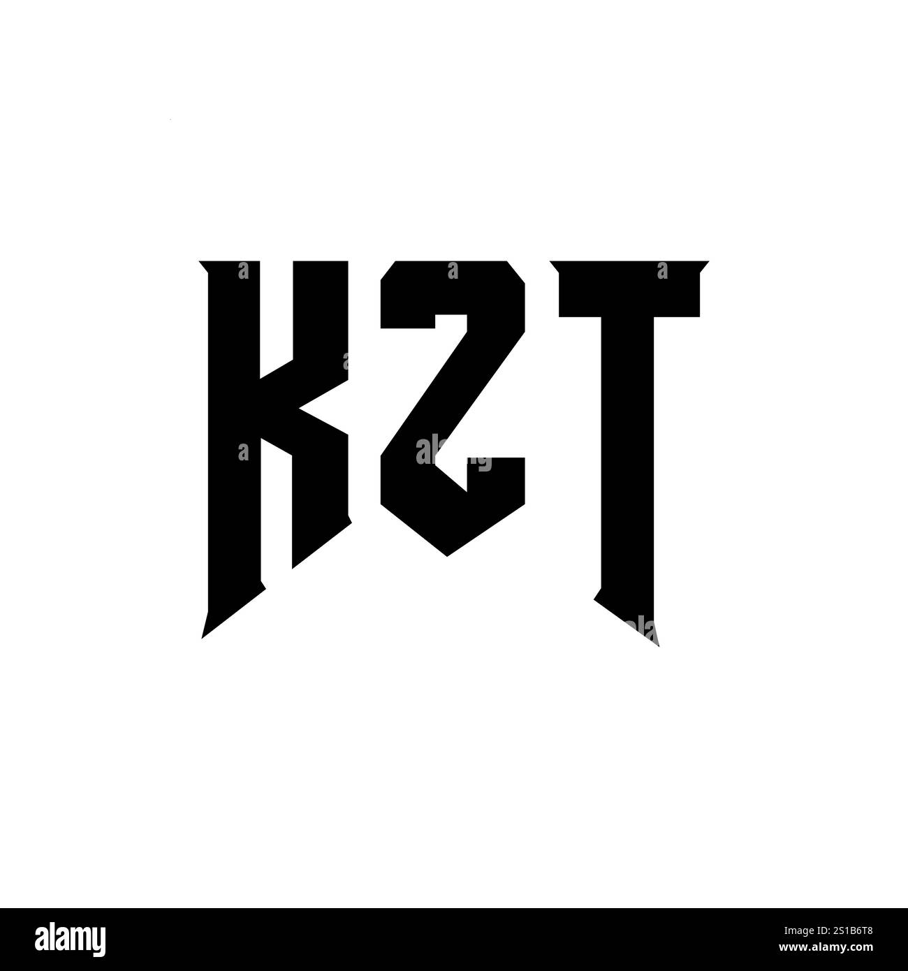 Kzt logo design hi-res stock photography and images - Alamy