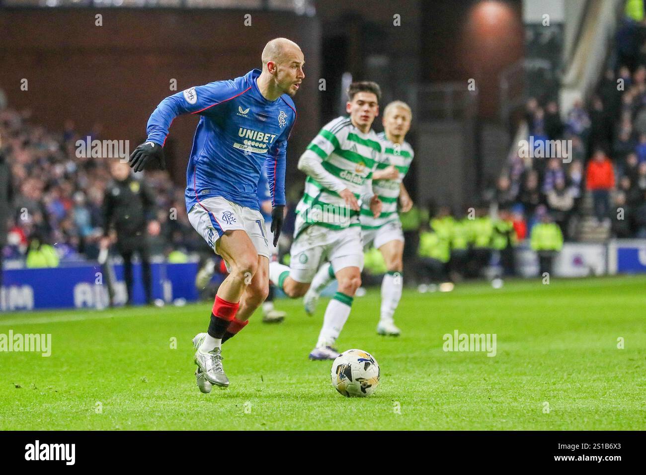 02 January 2025, Glasgow, UK. Rangers played Celtic at Ibrox Stadium ...
