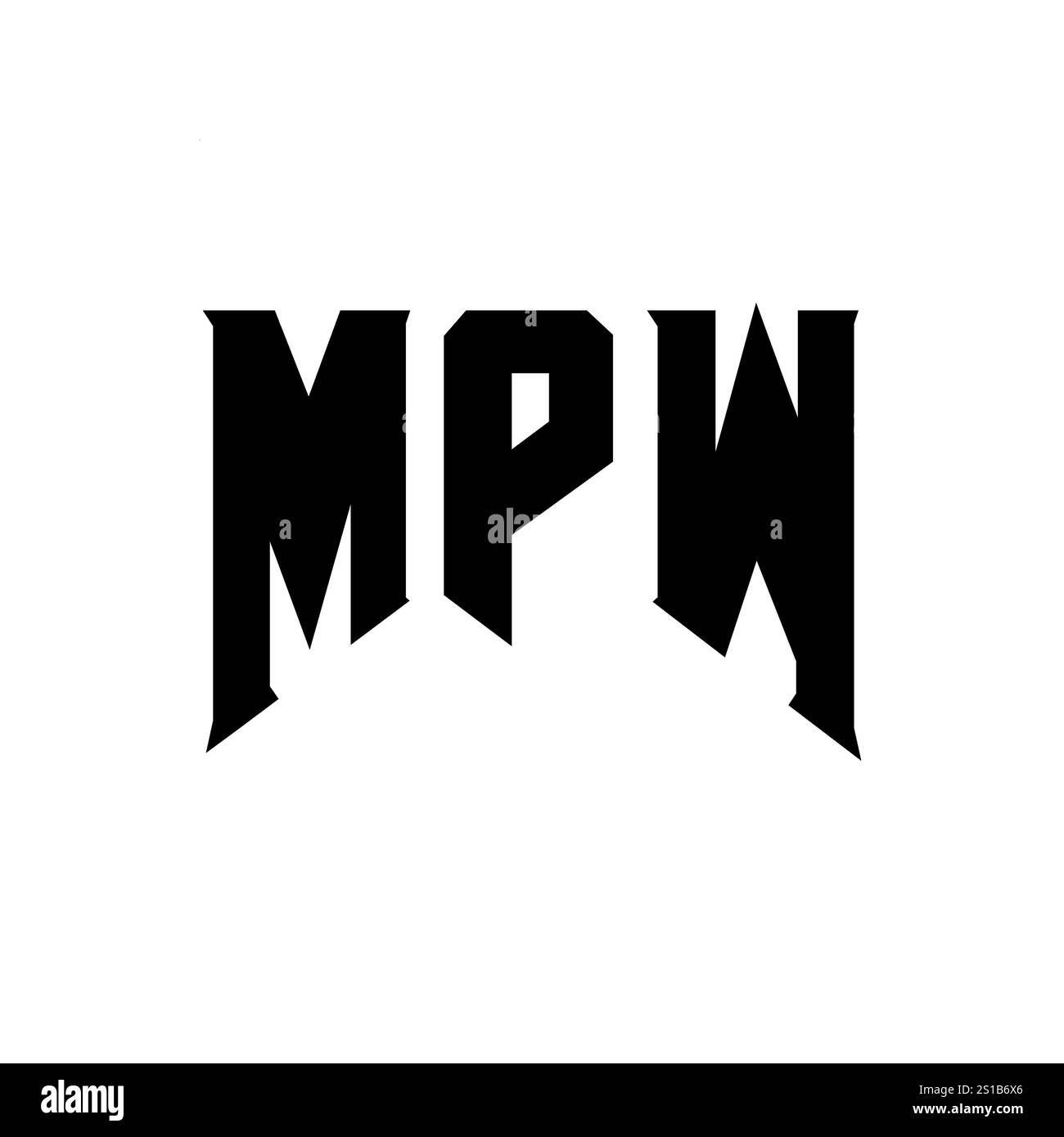 Mpw logo design hi-res stock photography and images - Alamy