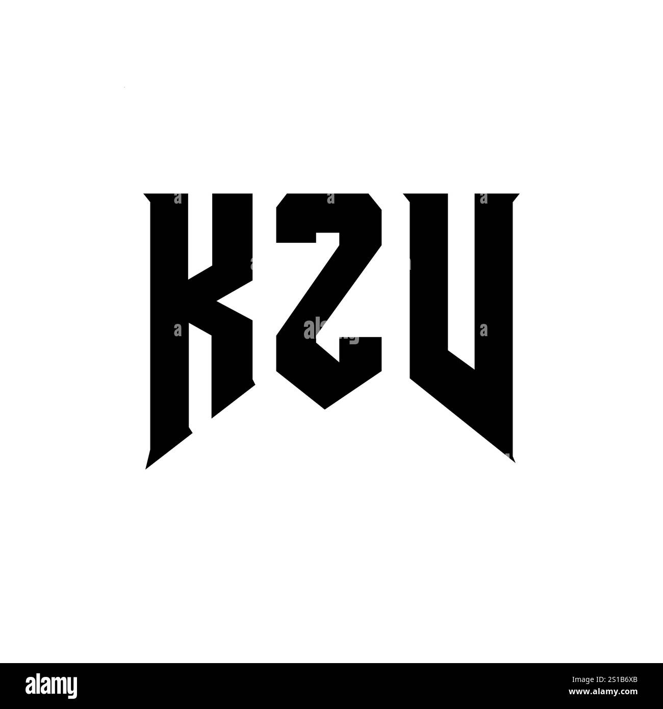 Kzv logo design Stock Vector Images - Alamy
