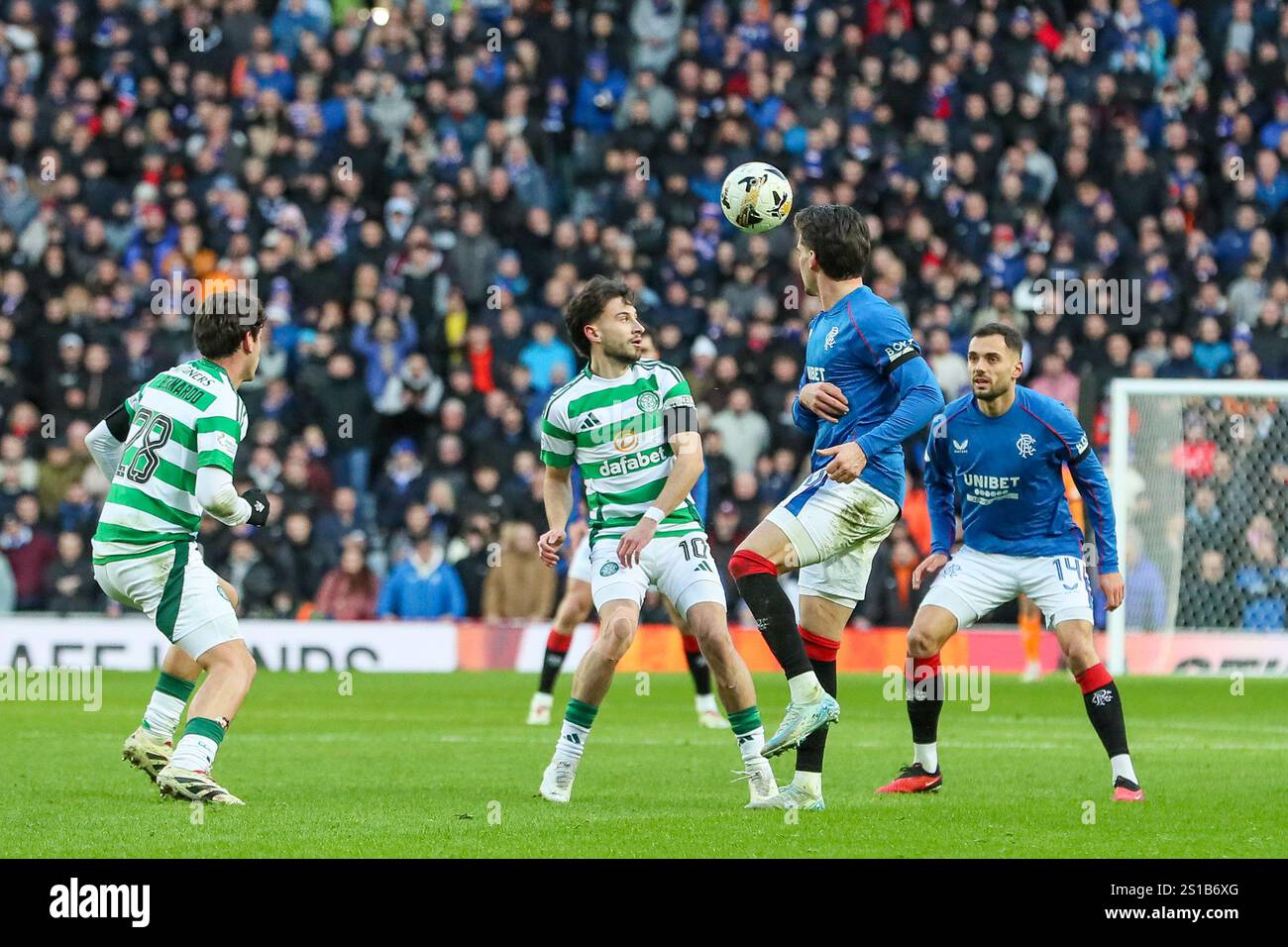 Glasgow, UK. 02nd Jan, 2025. Rangers played Celtic at Ibrox Stadium ...