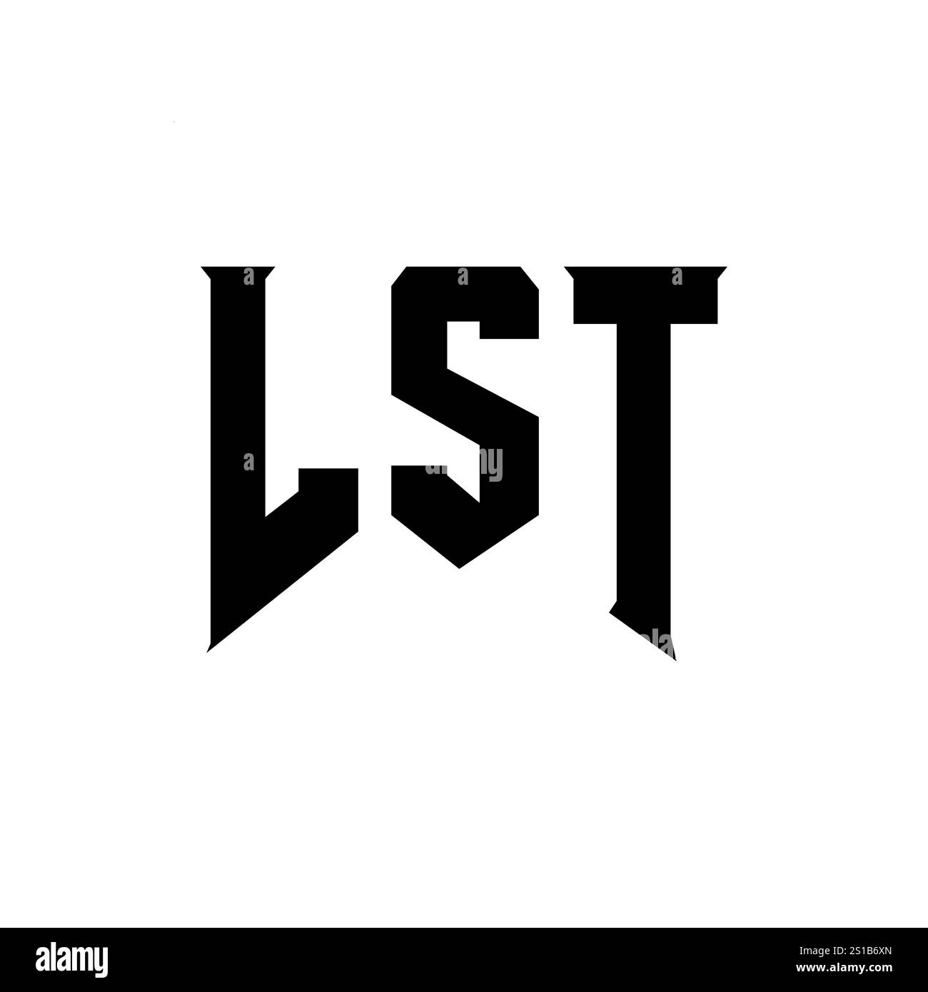 LST letter logo design for technology company. LST logo design black ...
