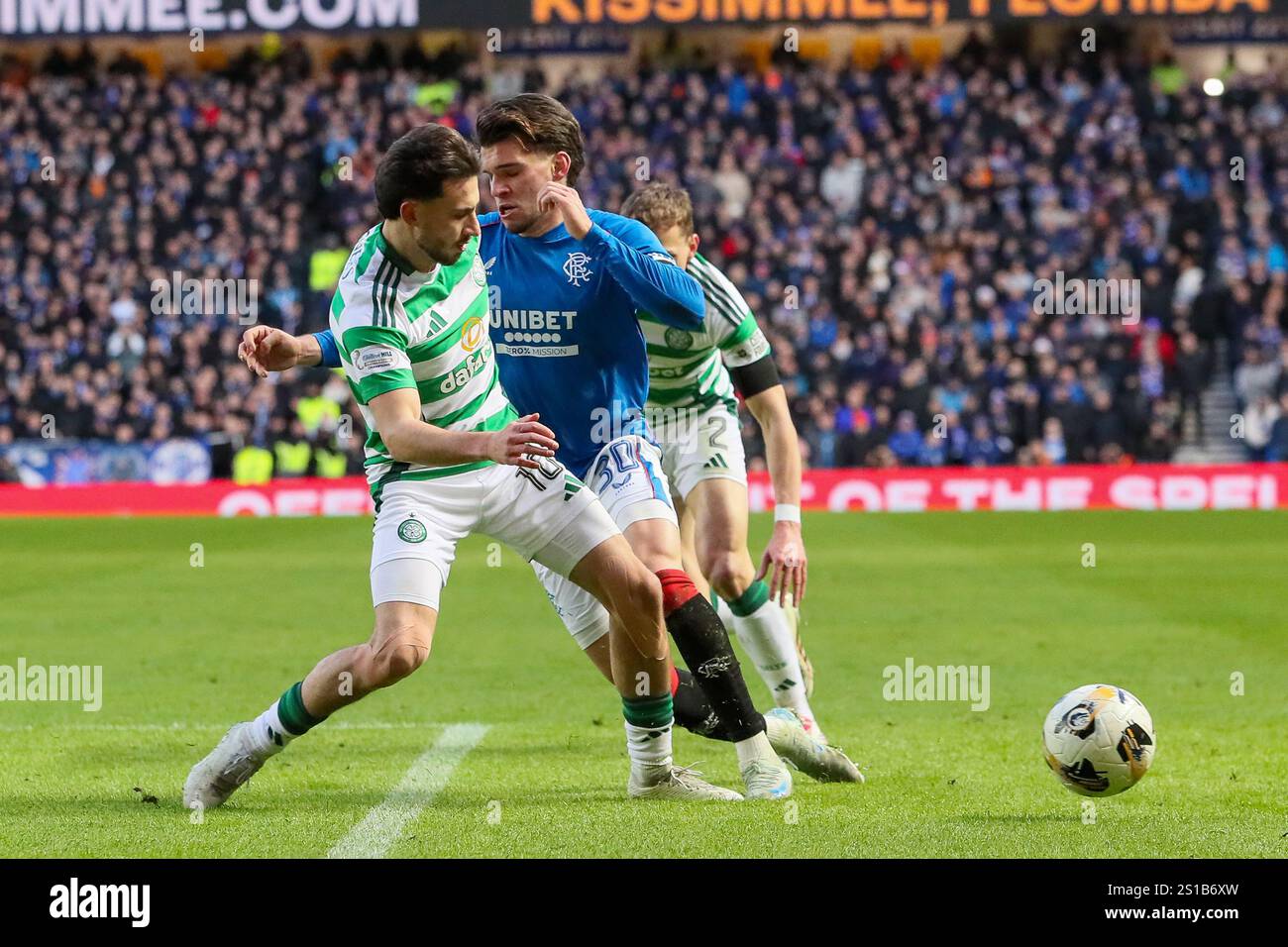 Glasgow, UK. 02nd Jan, 2025. Rangers played Celtic at Ibrox Stadium ...
