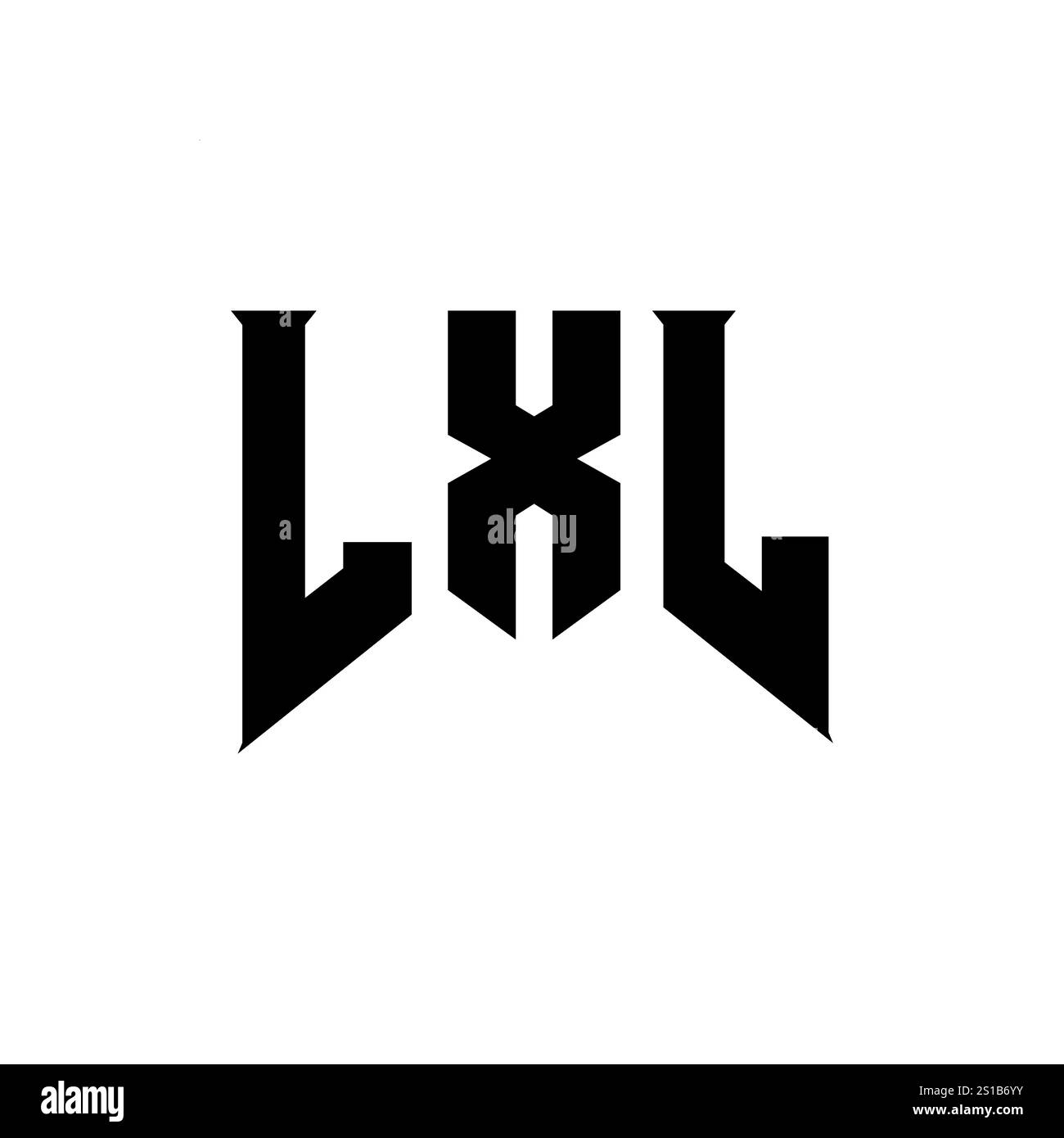 Lxl logo design hi-res stock photography and images - Alamy