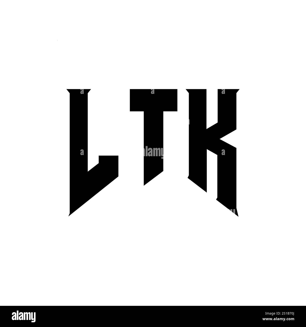 LTK letter logo design for technology company. LTK logo design black and white color combination ...